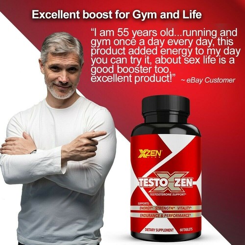 GX8 Labs Testoxzen Testosterone Supplement for Men - 60 Tablets for ...