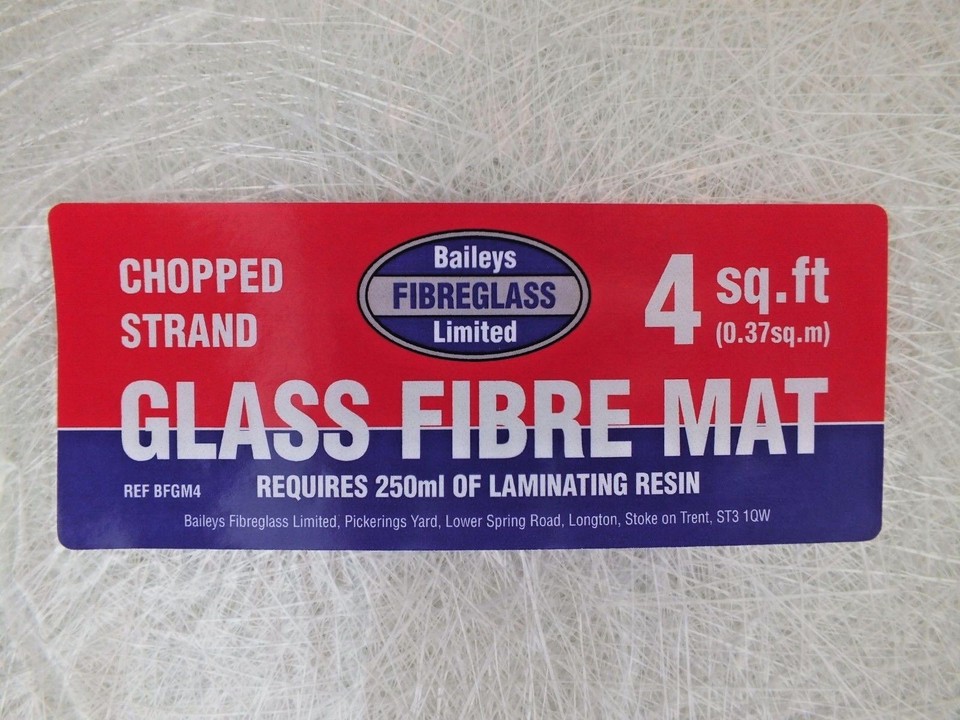 Fibreglass Repair Kit GRP FAST Resin Matting Glass Fibre Plus Bubble ...