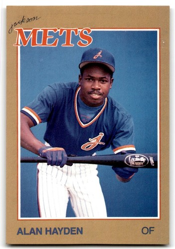 1988 Grand Slam Baseball Card Alan Hayden a Jackson Mets #25 | eBay