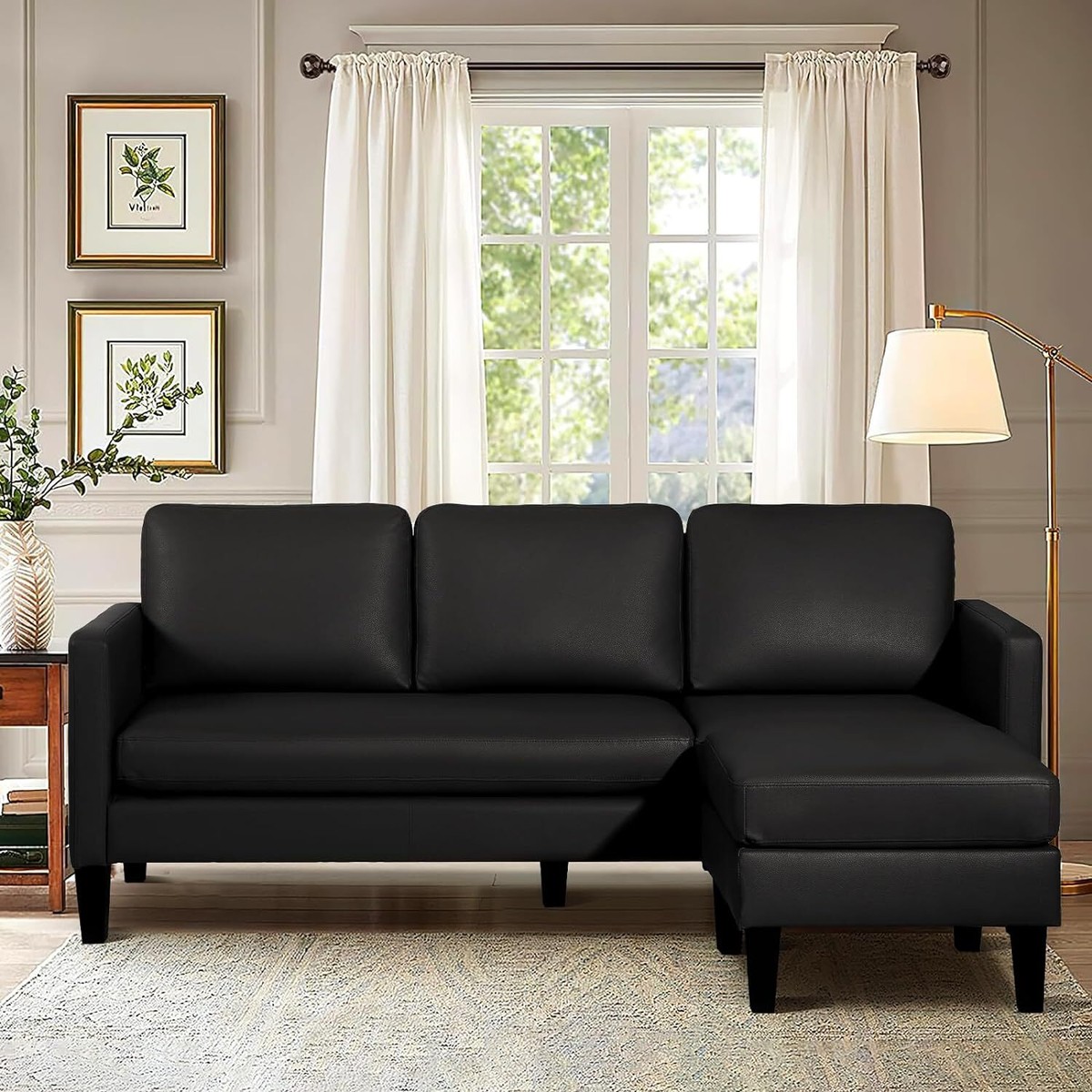 Faux Leather Modern Sectional Sofa The Best Faux Leather Couch