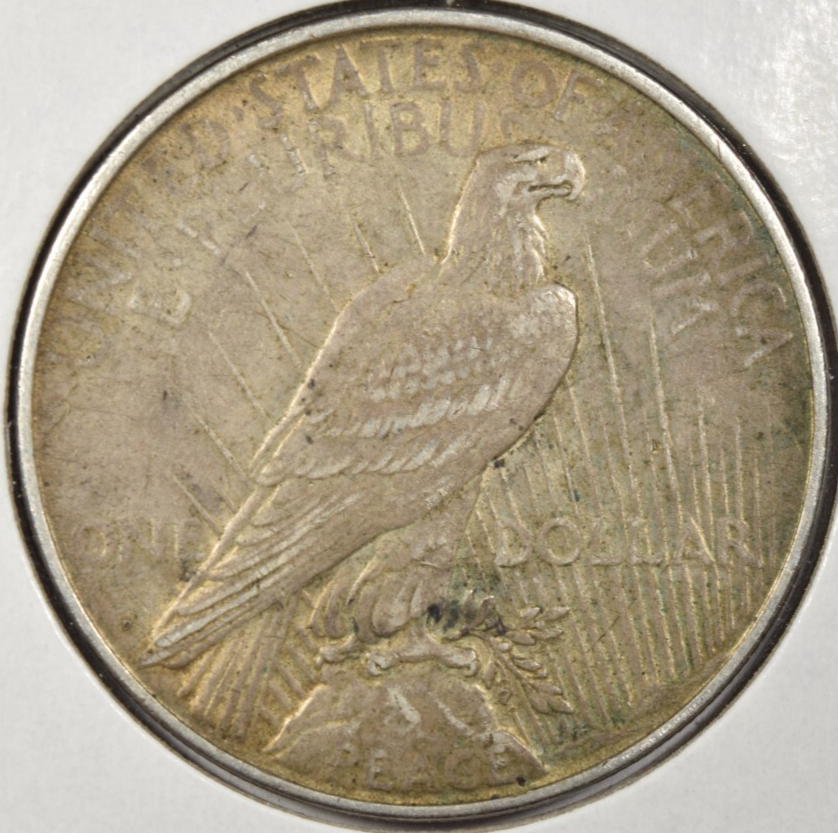 1927-D PEACE DOLLAR ~ ORIGINAL CRUSTY NEVER-CLEANED AU ABOUT ...