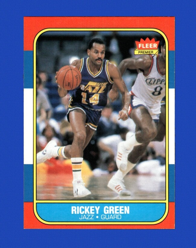 1986-87 Fleer Set-Break # 39 Rickey Green EX-EXMINT *GMCARDS* | eBay