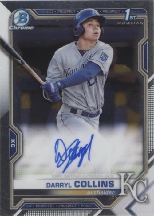 2021 Bowman - Chrome Prospects Autographs Darryl Collins #CPA-DC (AU ...