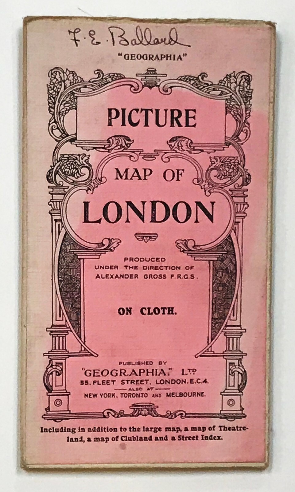 PICTURE MAP OF LONDON. "Geographica" circa 1920. Linen backed. | eBay