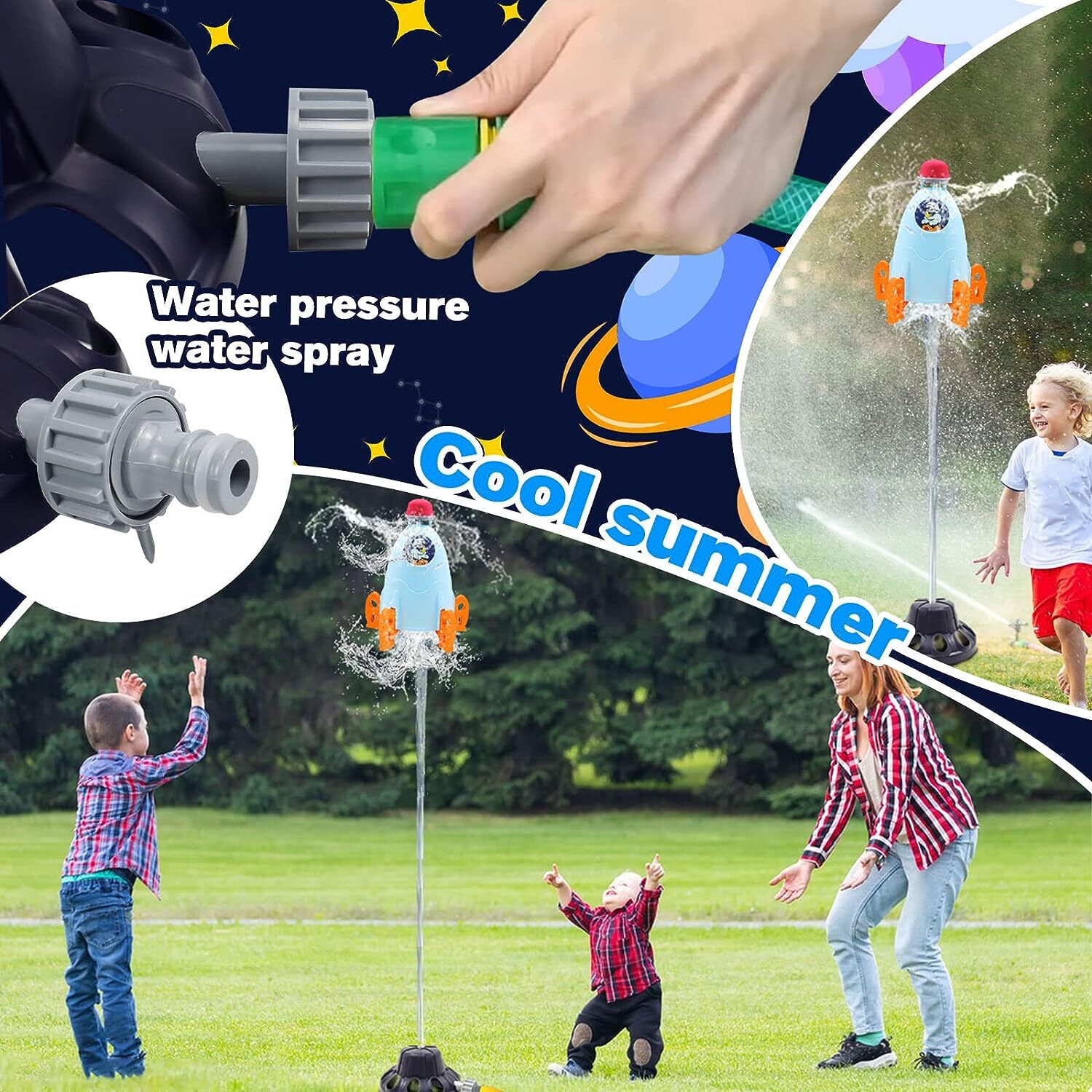 Rocket-Launcher for Kids Outdoor Air Rocket Toys Water Pressure Lift ...