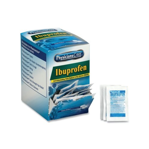 First Aid Only Physicianscare® Ibuprofen Tablet, 200 Mg, 2 Pk/125 Pk ...