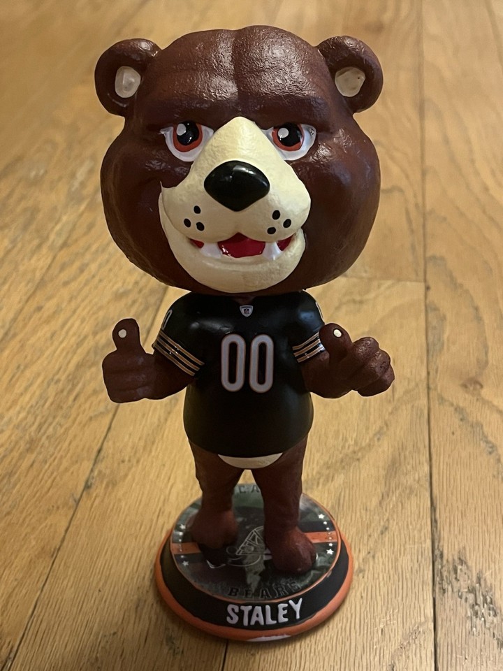 Staley Da Bear Big Head Mascot Bobblehead Chicago Bears NFL FOCO ...