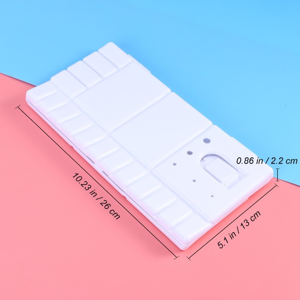 Plastic Painting Pallet Watercolor Folding Paint Tray with Compartments ...
