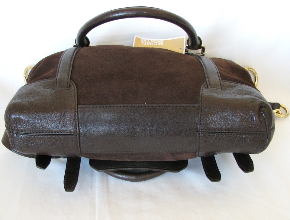 MICHAEL KORS MCGRAW LGE COFFEE BROWN SLIM SATCHEL,CROSS BODY,PURSE,HAND ...