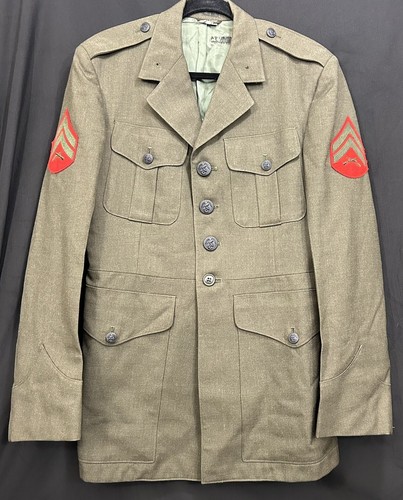 US Marine Corps USMC Men's Enlisted Green Alpha Uniform Coat Corporal ...