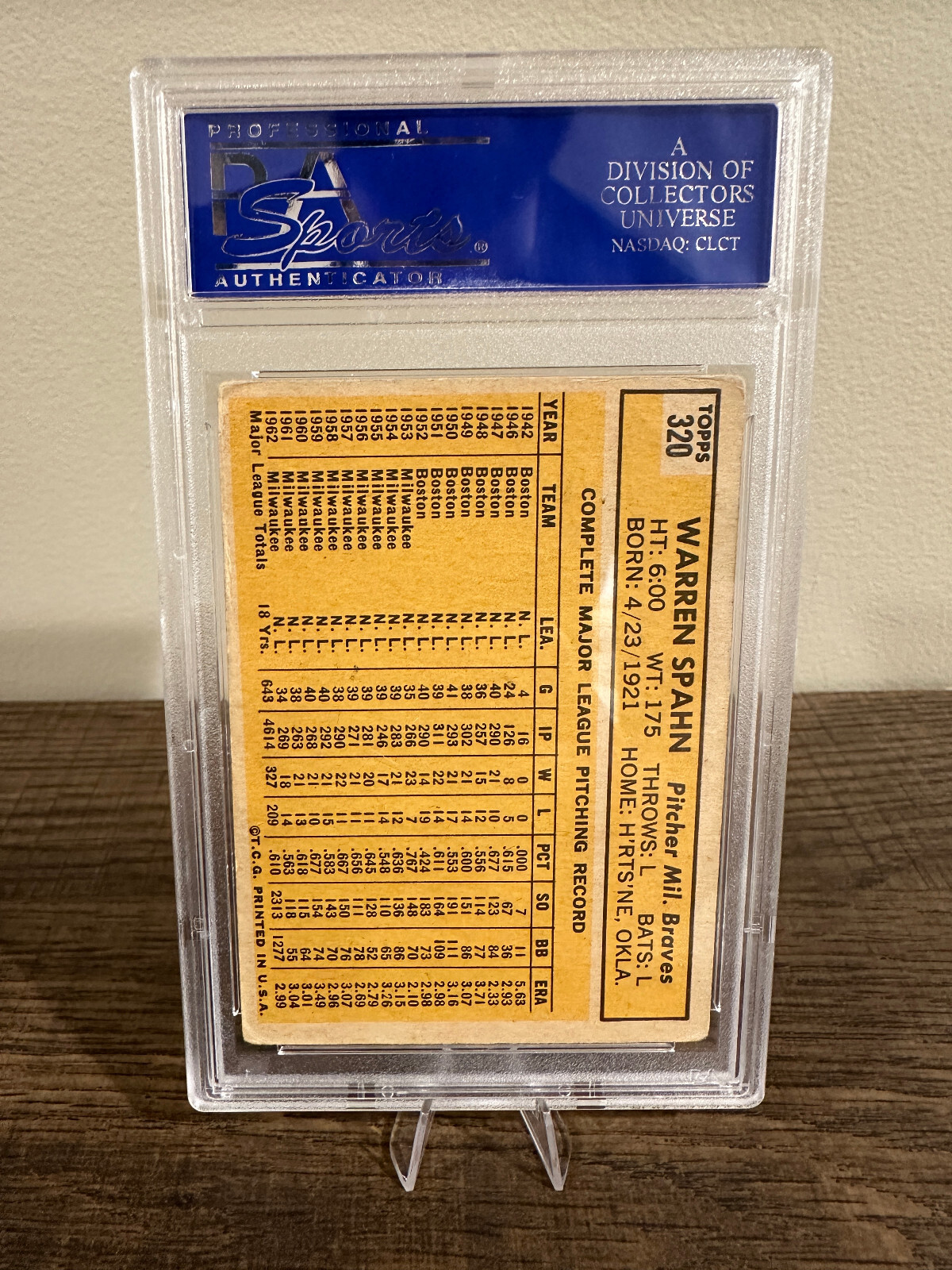 1963 Topps - #320 Warren Spahn for sale online | eBay