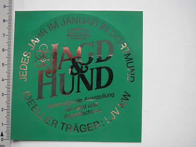 Aufkleber Sticker Jagd&Hunnd - Ausstellung für Jagd und Angelfischerei ...