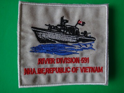 US Navy Patch RIVER DIVISION 591 NHA BE REPUBLIC OF VIETNAM From ...