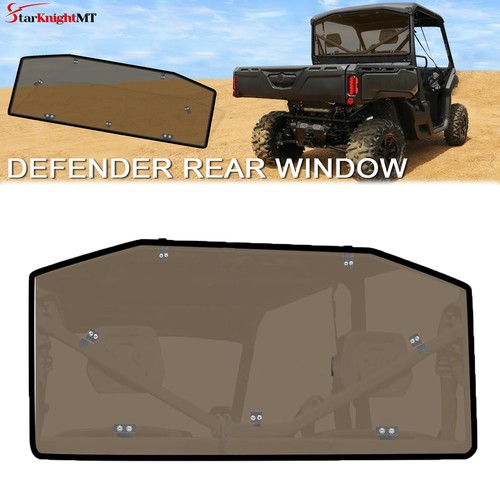 Defender Rear Windshield Tinted for Can-Am Defender HD5 6x6 HD 10 MAX ...