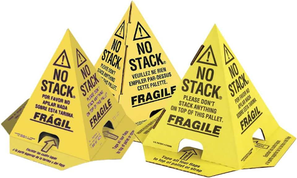 Do Not Stack Pallet Cones - Yellow/Black Tri-Lingual (Pallet Cones ...