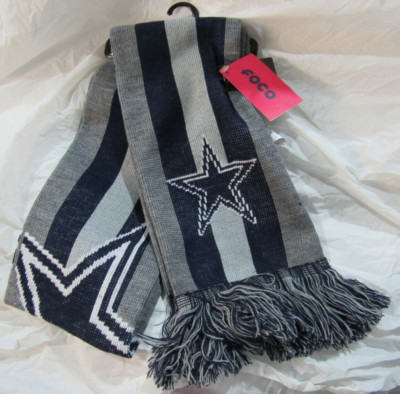 NFL Dallas Cowboys Gray Big Logo Scarf 64" by 7" by FOCO | eBay
