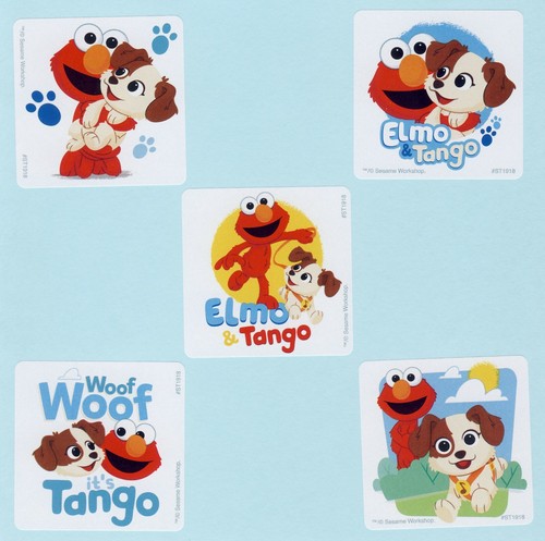 15 Elmo and His Puppy Tango Large Stickers - Party Favors - Sesame ...