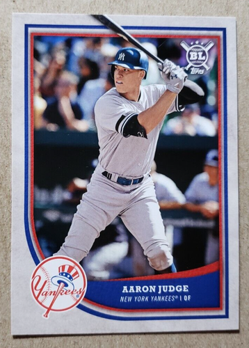 2018 Topps Big League Base Error Variation Aaron Judge #1 New York ...