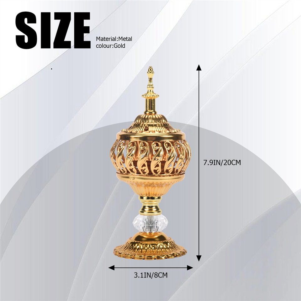 Incense Burner Incense Bakhoor Charcoal Incense Burner Metal Arab ...