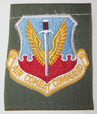 ORIGINAL U.S. AIR FORCE, USAF AIR COMBAT COMMAND PATCH, HOOK & LATCH MOUNTING | eBay UK