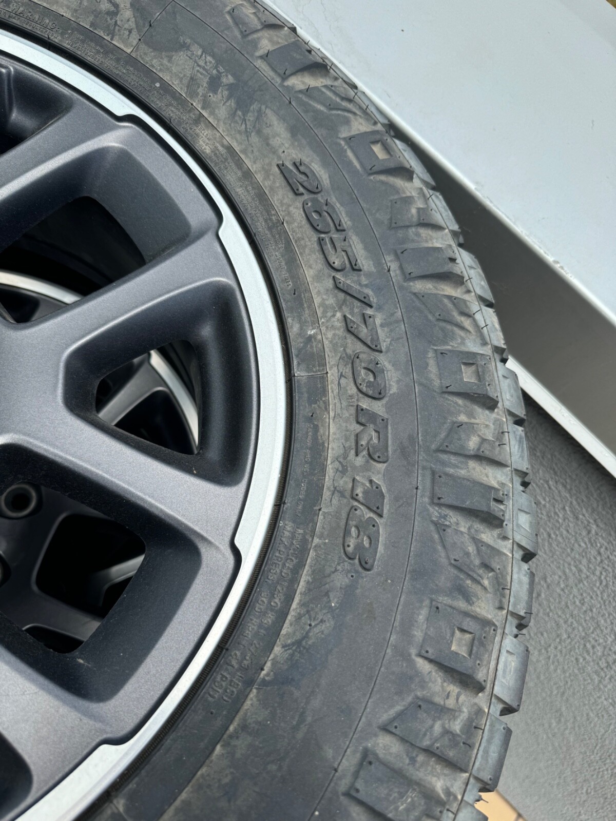 Nitto Ridge Grappler 265/70R18 Tires (Set of 4 w/wheels) | eBay