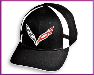 CORVETTE baseball cap - Black 100% Cotton! Adjustable size! Unisex ...