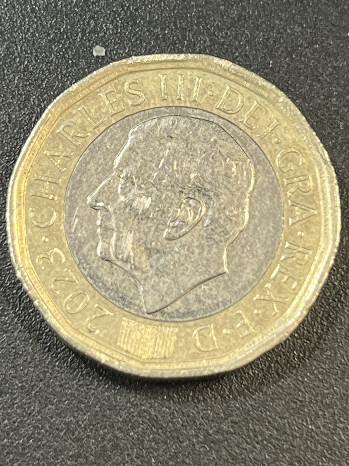 VERY RARE KING CHARLES THIRD BEES 2023 £1 POUND COIN, NO CROWN BY RIGHT ...