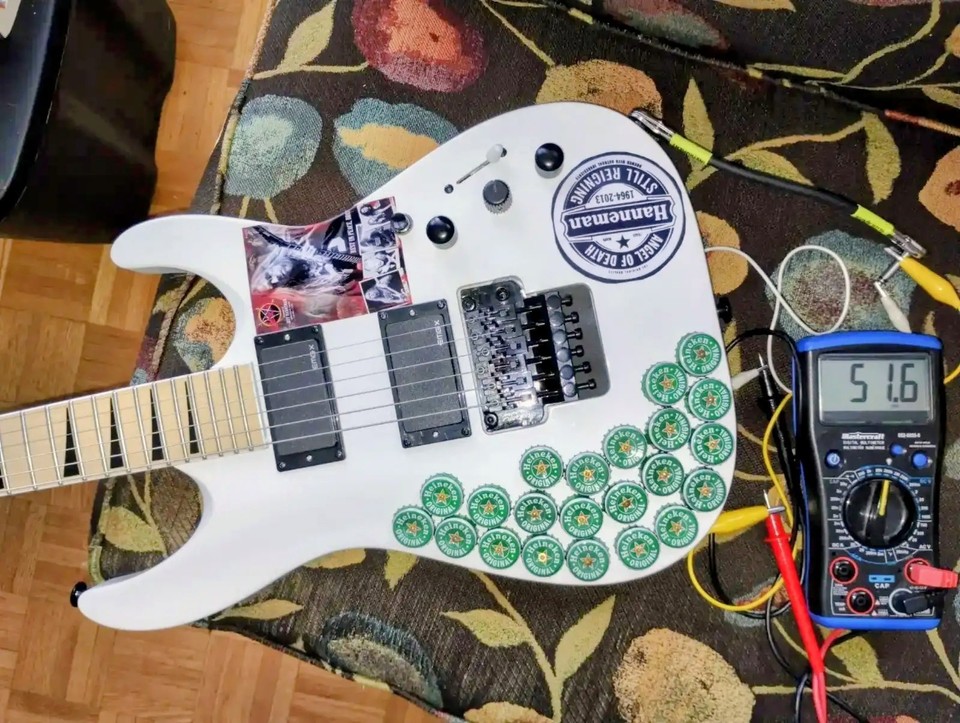 Rare -Jackson JS32 Dinky Archtop EMG 81x+AFB+EXP+Floyd Rose - Metal ...