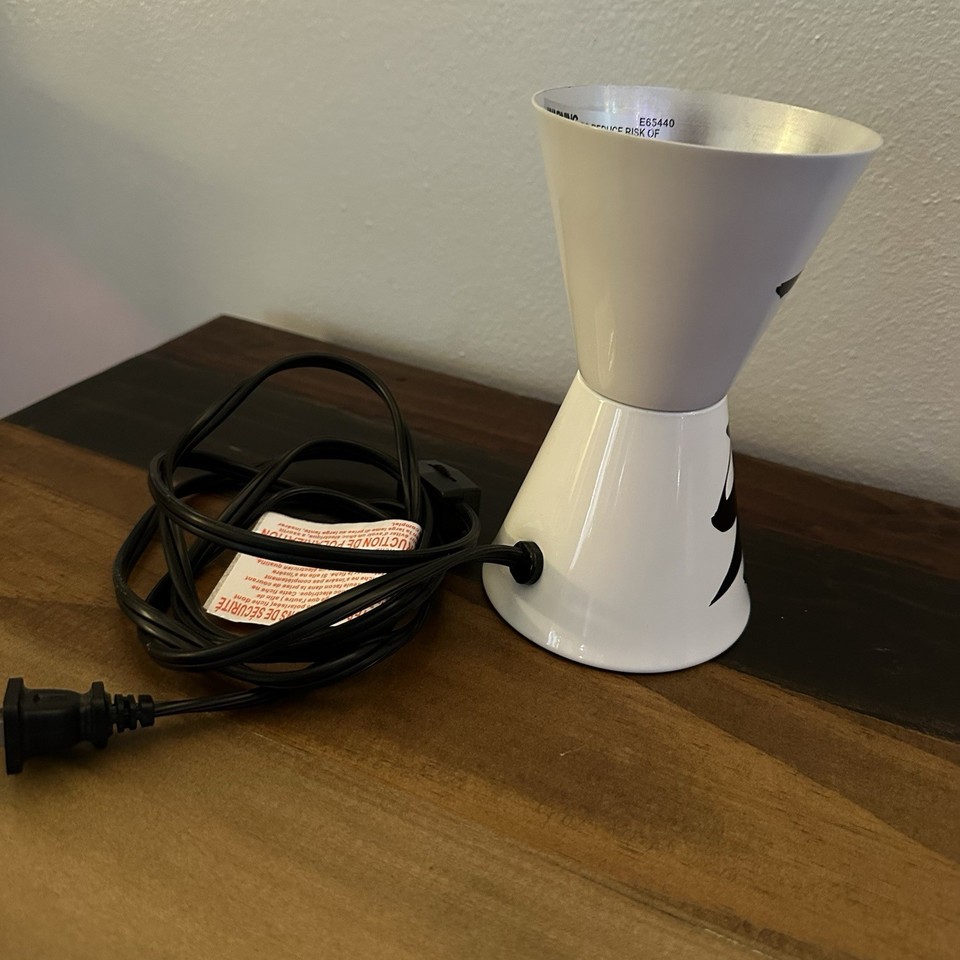 Lava Lamp Base and Cap Replacement Set White w/Black Asian Script ...