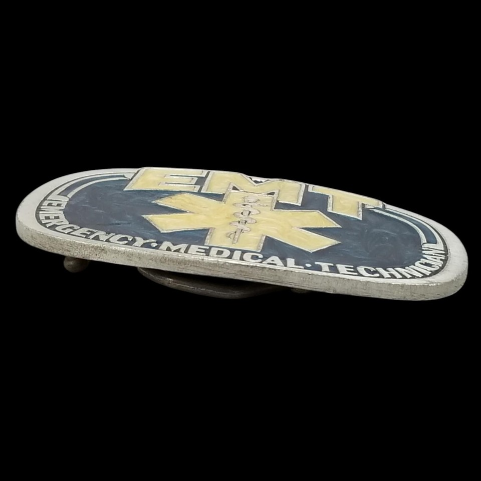 1985 EMT Belt Buckle Emergency Medical Technician Star Of Life ...