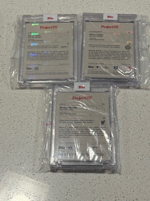 Topps Project 70 NY YANKEES HEROES: MICKEY MANTLE - DEREK JETER - AARON ...