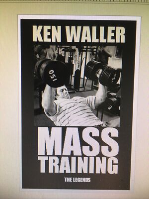 Bodybuilding Powerlifting Ken Waller Mass Training Rare Book Booklet ...