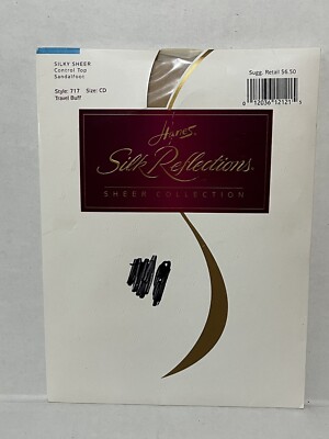 Hanes Silk Reflections Silky Sheer Control Top Pantyhose 717 CD Travel Buff | eBay