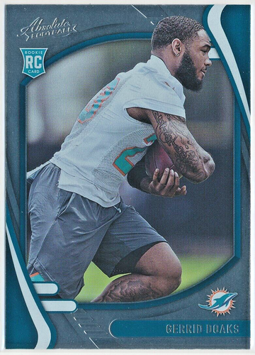 2021 Panini Absolute Football - Gerrid Doaks - Miami Dolphins - RC ...