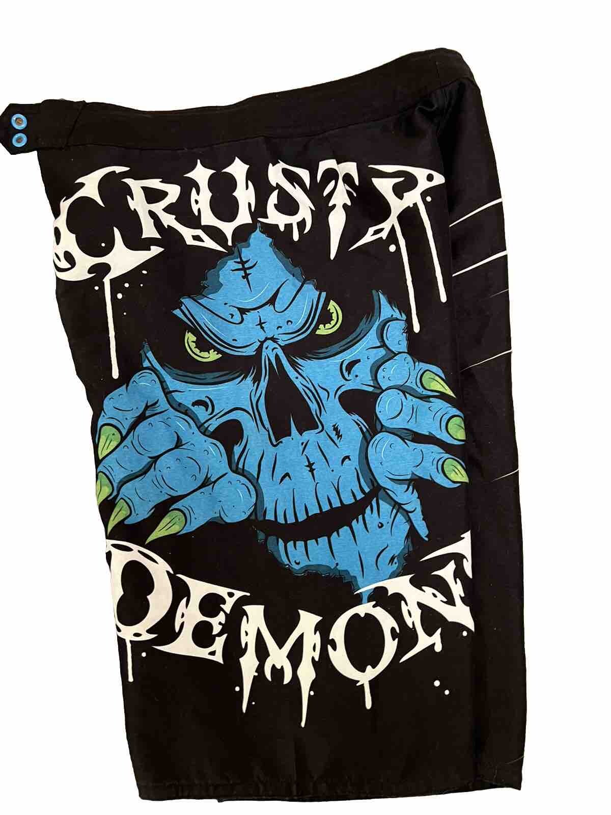 Crusty Demons Swim Shorts-Boys 16-Holiday-Casual-Swim-Beach-Chill | eBay
