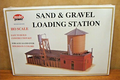 MODEL POWER/MRC SAND & GRAVEL LOADING STATION HO SCALE BUILDING KIT | eBay