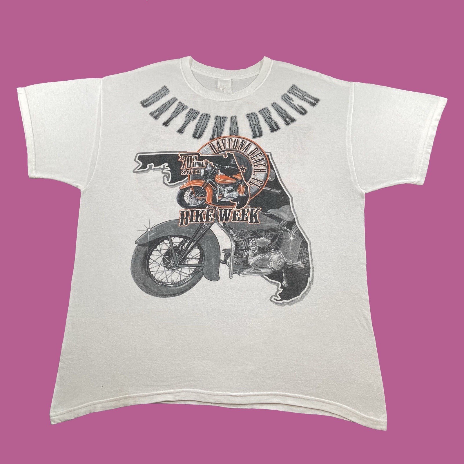 70th Annual Daytona Beach Bike Week T-Shirt XL - Gem
