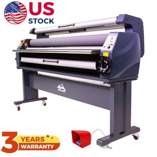 Heavy duty 110V 63" Heat Assisted Cold Laminator Wide Format Laminating ...