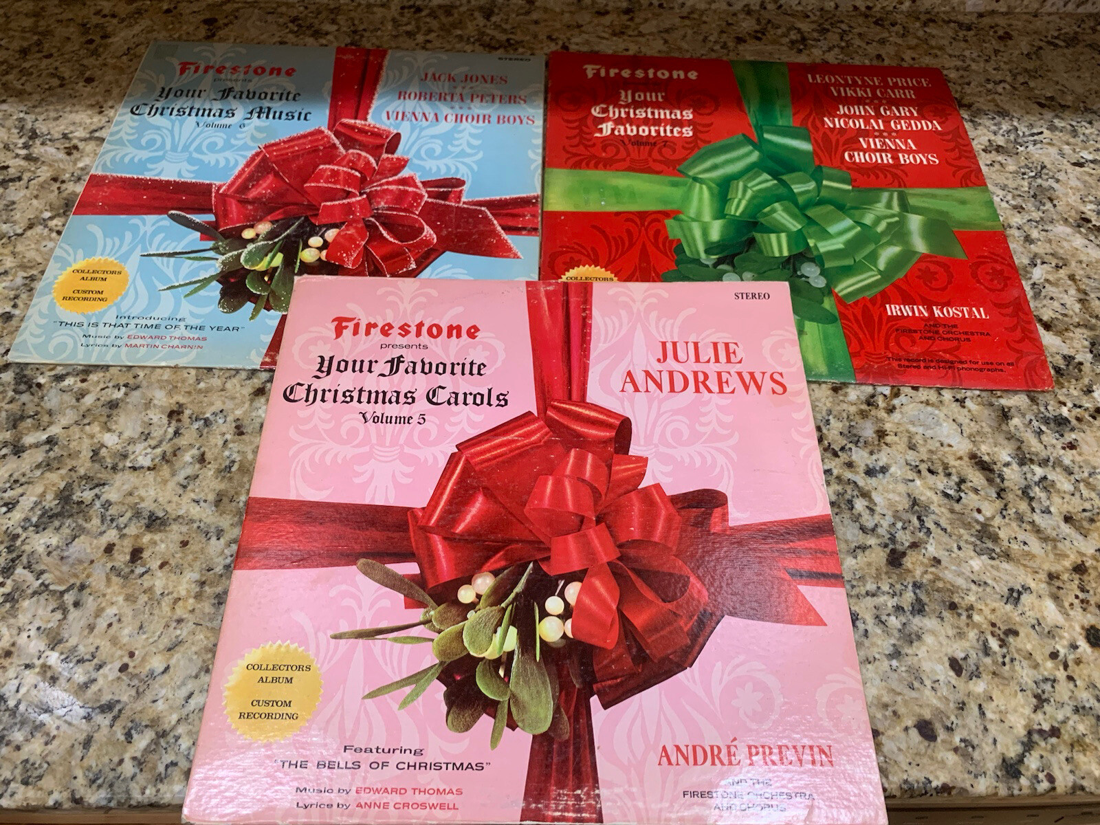 firestone christmas vinyl record Lot Of 3 Volumes 5,6,7 | eBay