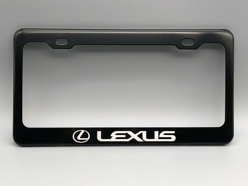 LEXUS LICENSE PLATE FRAME with Laser Engraved on Black color Coated ...