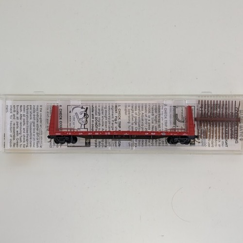 Micro-Trains 54070 N Scale 61' 8" Bulkhead Flat Car Straight Side - CP ...