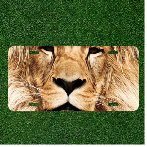 Custom Personalized License Plate Auto Tag With Stunning Lion King Eyes ...