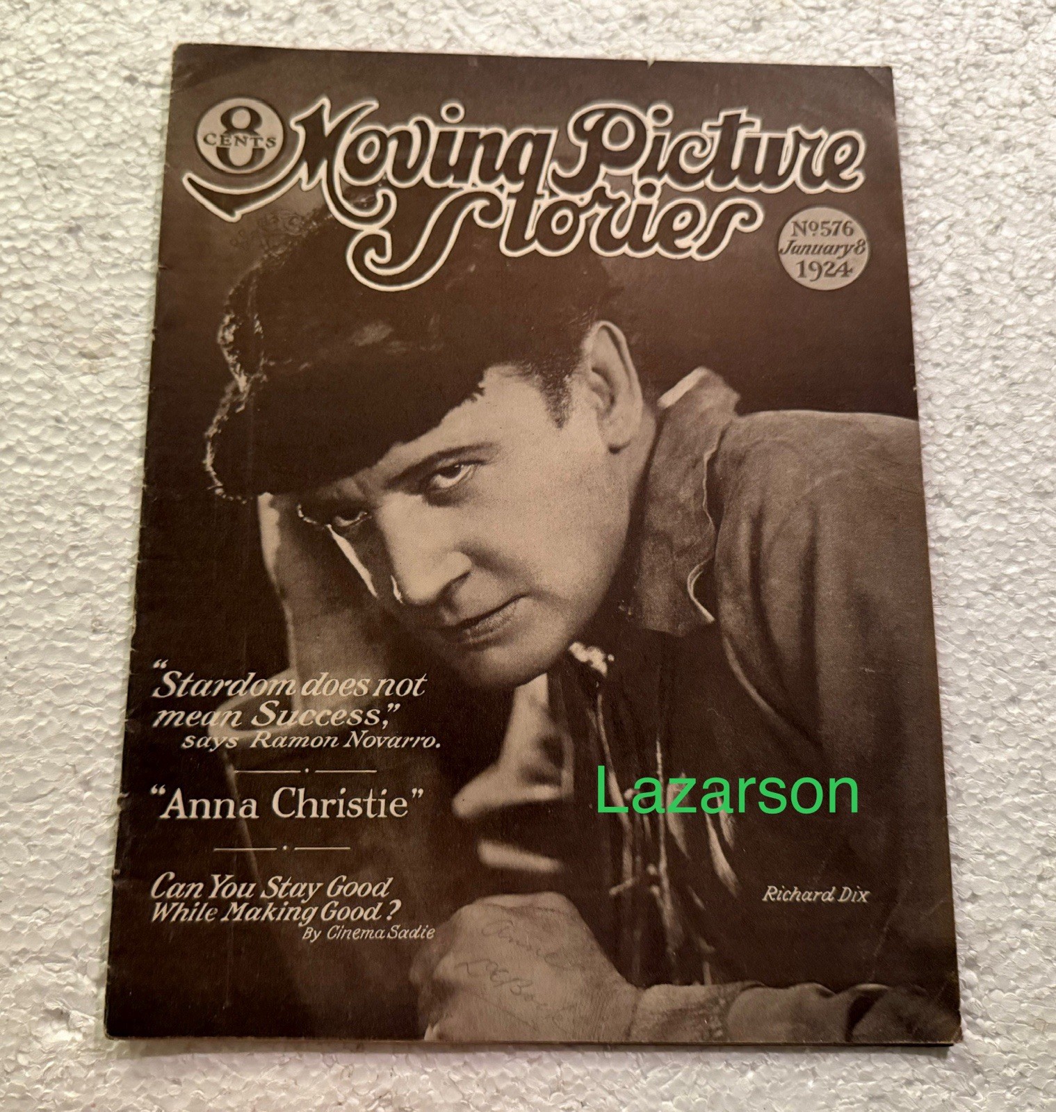 RICHARD DIX. MOVING PICTURE STORIES 1924 BUSTER KEATON LILLIAN GISH ...