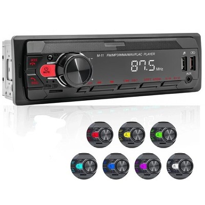 Single 1 Din Car Stereo Radio Bluetooth MP3 Player In-dash Head Unit FM ...