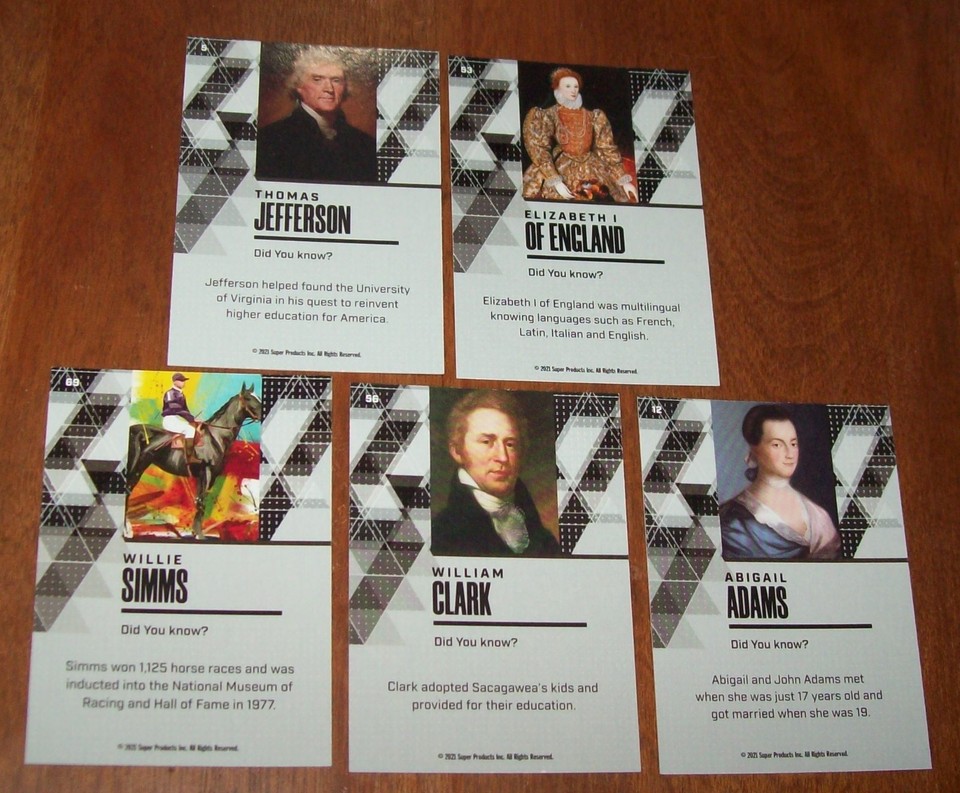 Five 2021 Super Products Pieces of the Past Silver Foil Cards A | eBay