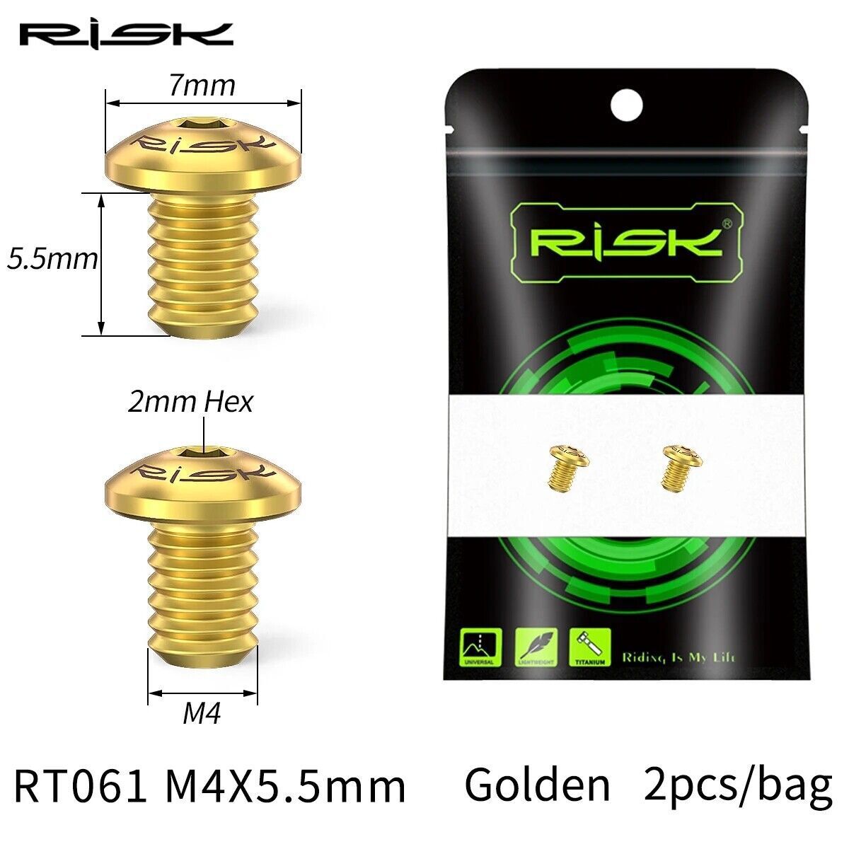 Risk Road Bike C Brake Caliper Fixing Titanium Bolts Fit UT6800 DA9000 ...