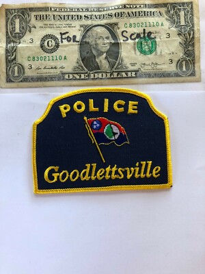 Goodlettsville Tennessee Police patch un-sewn great shape | eBay