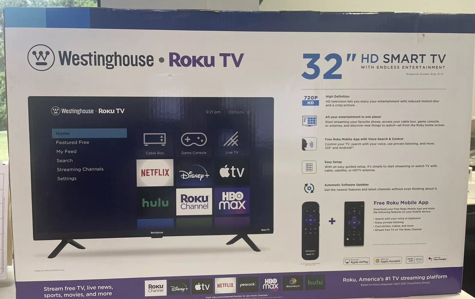 Westinghouse Smart 32" inch LED HDTV Roku TV - WR32HX2210 - w/ ROKU ...