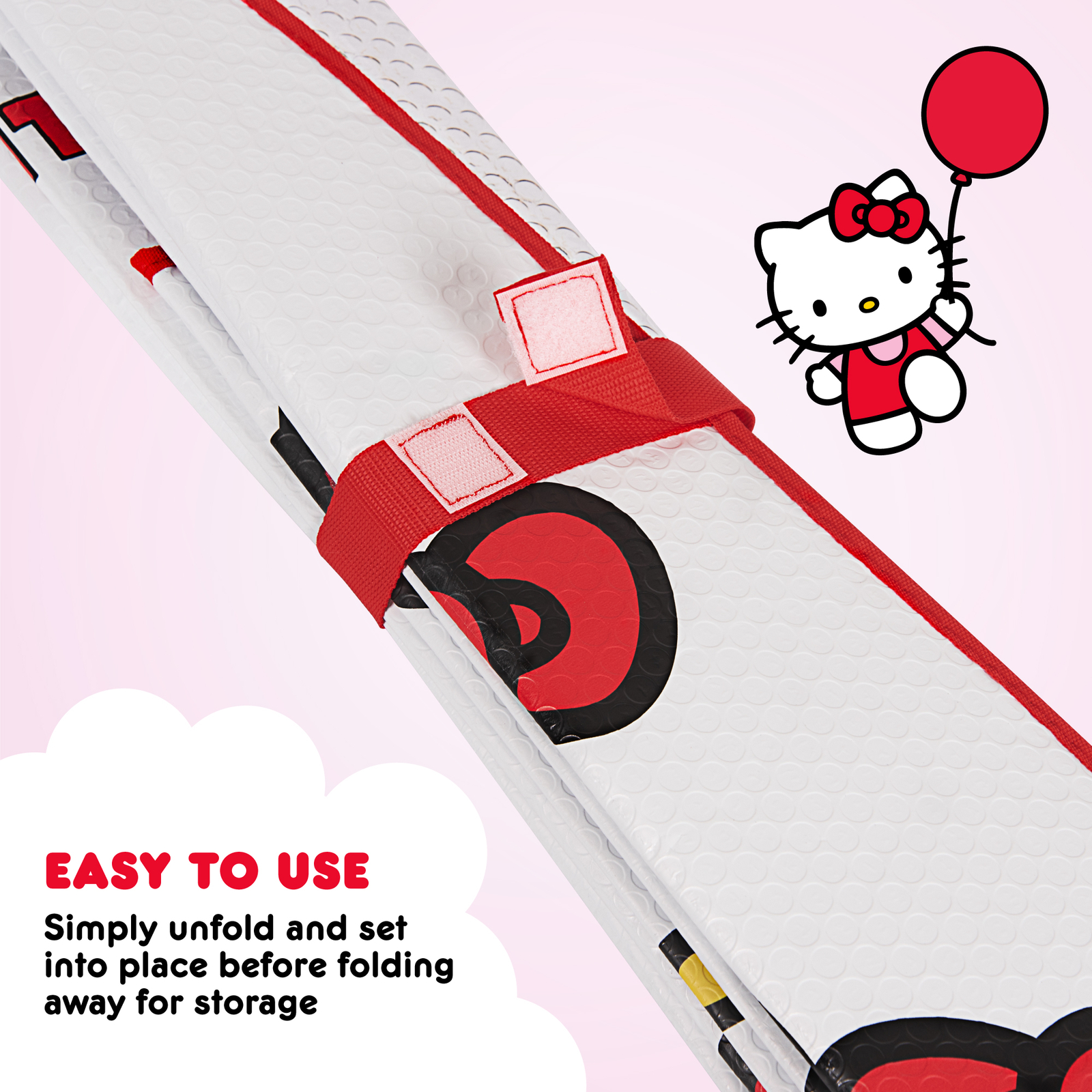 Officially Licensed Hello Kitty "Red Bow Dreams" Front Windshield ...