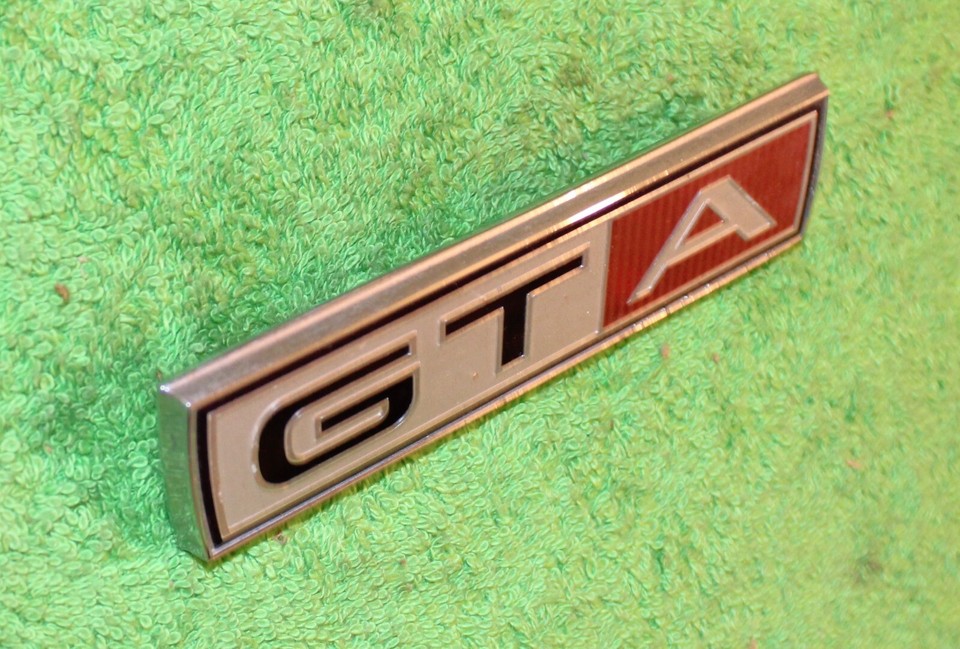 1967 Mustang Fastback Cpe Convertible Fairlane NOS FENDER 'GTA' EMBLEM ...